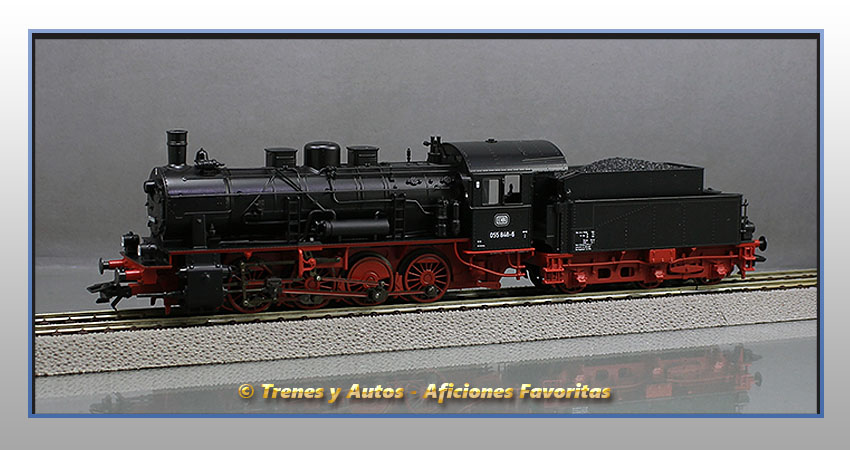 trenesyautos-aficionesfavoritas trenes 000 001 05 H0 locovapor 001 02 044 serie BR-55 DB trix21833